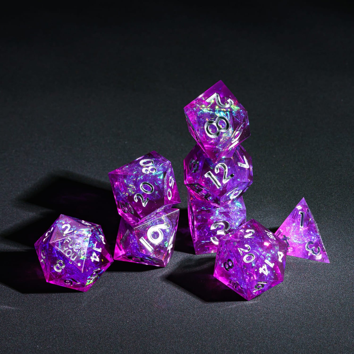 Violet Beam - F*ck Me Sharp Edge Dice Set – Only Crits