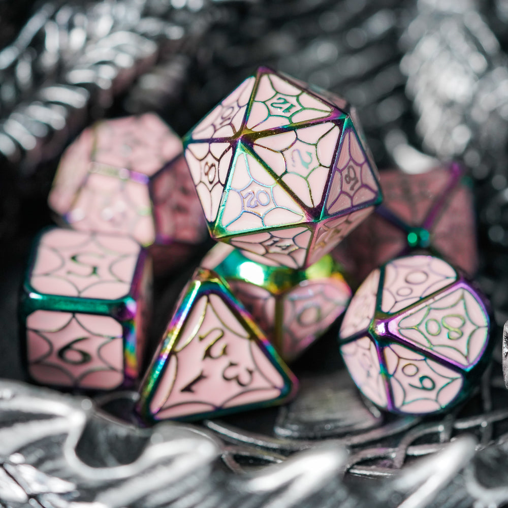 Prism Rose - Metal Dice Set – Only Crits